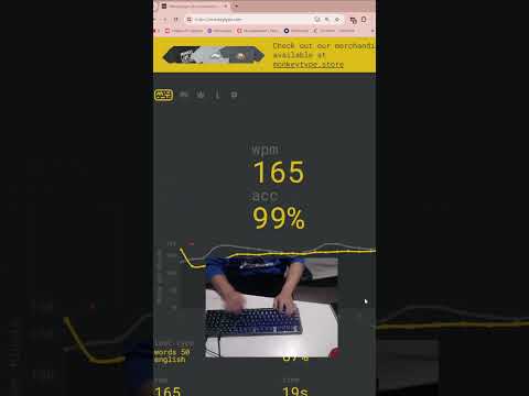 Glove80 vs QWERTY typing speed test after 1 year #software #typing