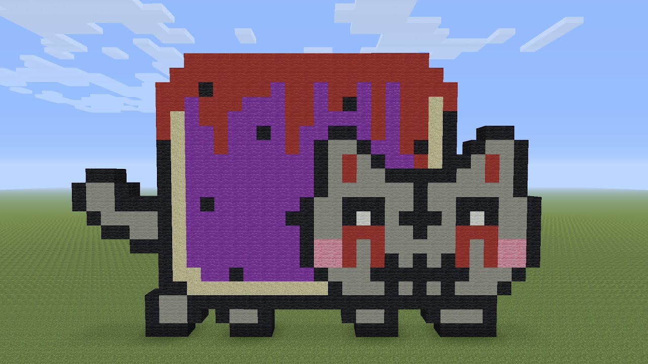 Minecraft Pixel Art - Evil Nyan Cat