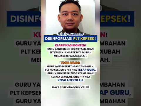 PLT KEPSEK! DAPODIK 2025 SEHARUSNYA MASIH GURU JENIS PTK NYA! #infogtk #ppg #tunjanganprofesiguru
