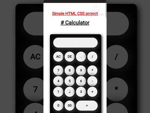 I Made a Calculator with HTML & CSS