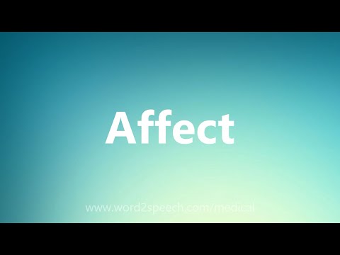 Affect - Medical Definition