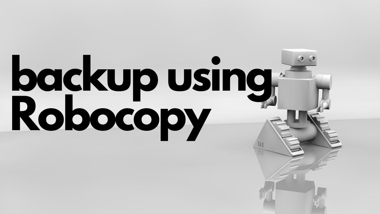 Computer backup using Robocopy #getajobinit