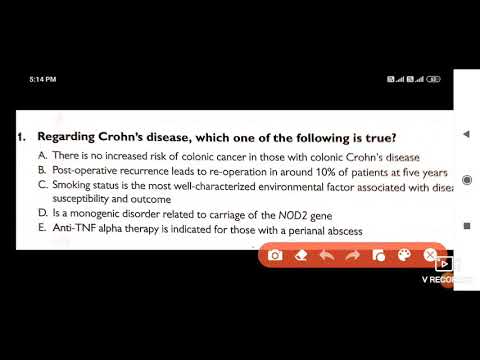 Gastroenterology mcq MRCP part 1 A
