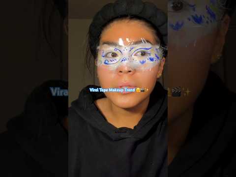 Viral TAPE MAKEUP trend π« π¬π #makeuptrends #shorts