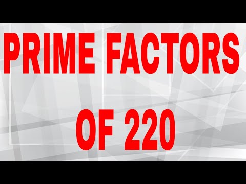 Prime factors of 220