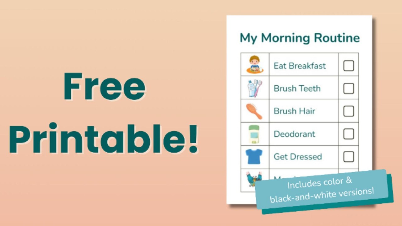 How We Created a Calm Morning Routine + Free Printable!
