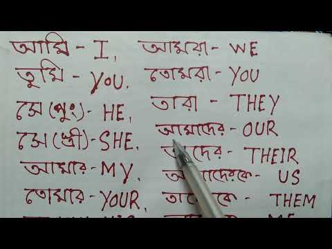 SPOKEN ENGLISH 📚 CLASS 1  আমি -I, তুমি  - YOU ,HE - সে