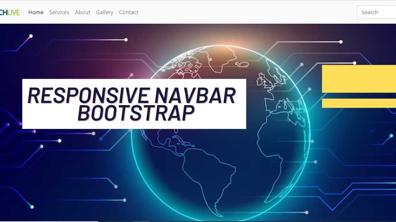 Responsive Navbar Bootstrap5| Bootstrap Navbar Tutorial |Adding logo in Navbar