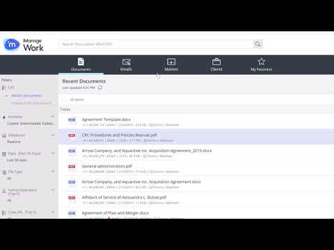 iManage Work - Features, Reviews & Pricing (October 2025)