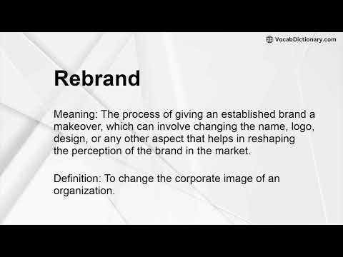 Rebrand Meaning