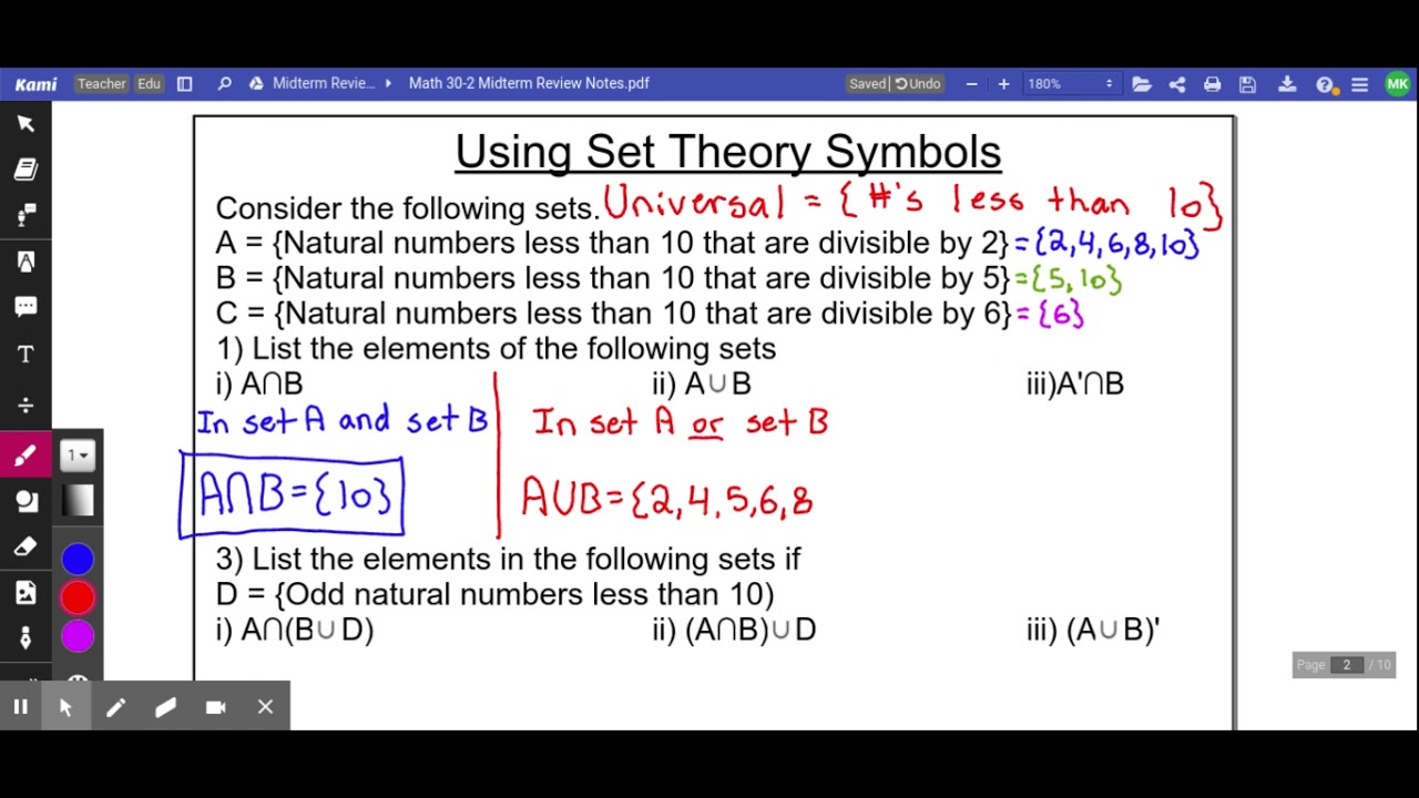 Math 30-2 Midterm #1 Review Part 1