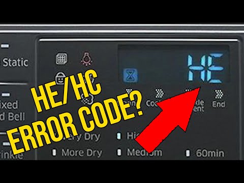 What the Samsung Dryer hE/hC Code Means and How to Fix It