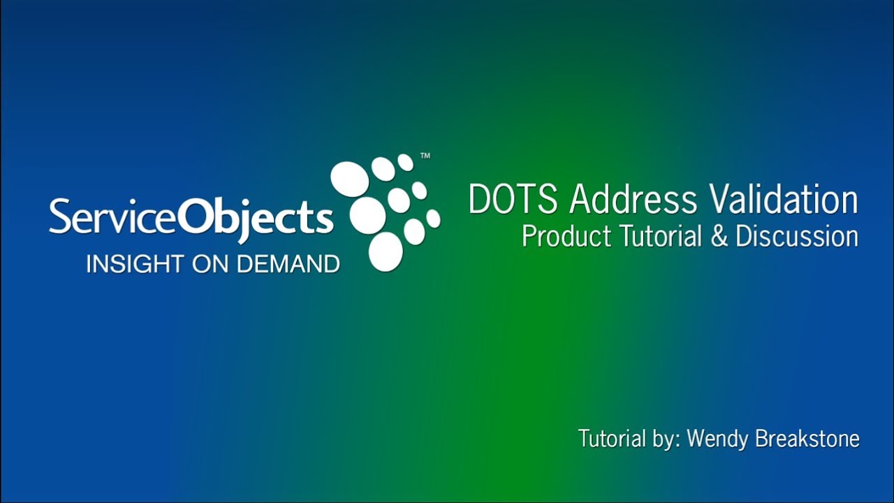 DOTS Address Validation US | Service Objects