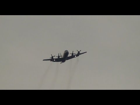 P-3 Orion Reconnaissance Approaches @ HAAF- Savannah, GA