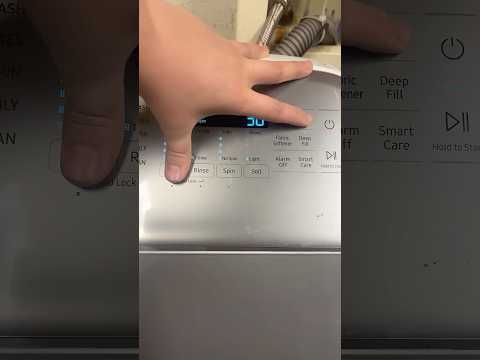 Samsung Washer, how to calibrate (press temp and delay end)