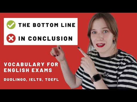 ADVANCED VOCABULARY FOR LANGUAGE EXAMS | IELTS, TOEFL, Duolingo English Test