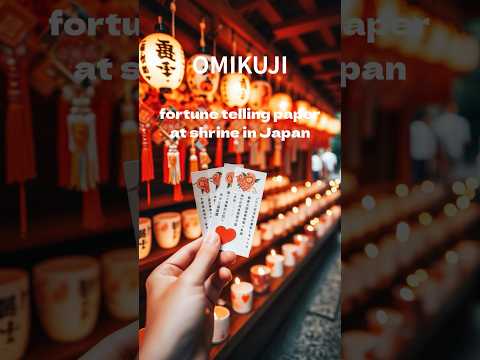 OMIKUJI fortune telling paper #japan #fortune telling