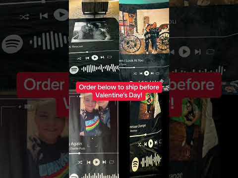 Custom Spotify Blankets: The Perfect Gift for Her #blanket