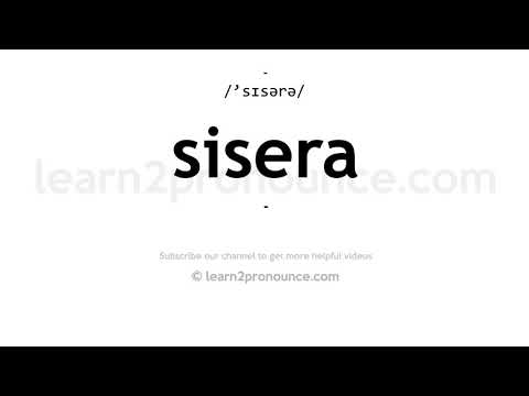 How to pronounce Sisera | English pronunciation