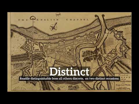 What is Distinct? | How Does Distinct Look? | How to Say Distinct in English?