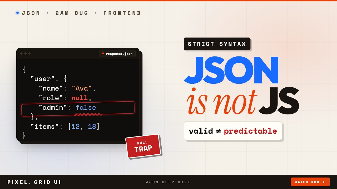 JSON in only 10 — Everything frontend devs miss