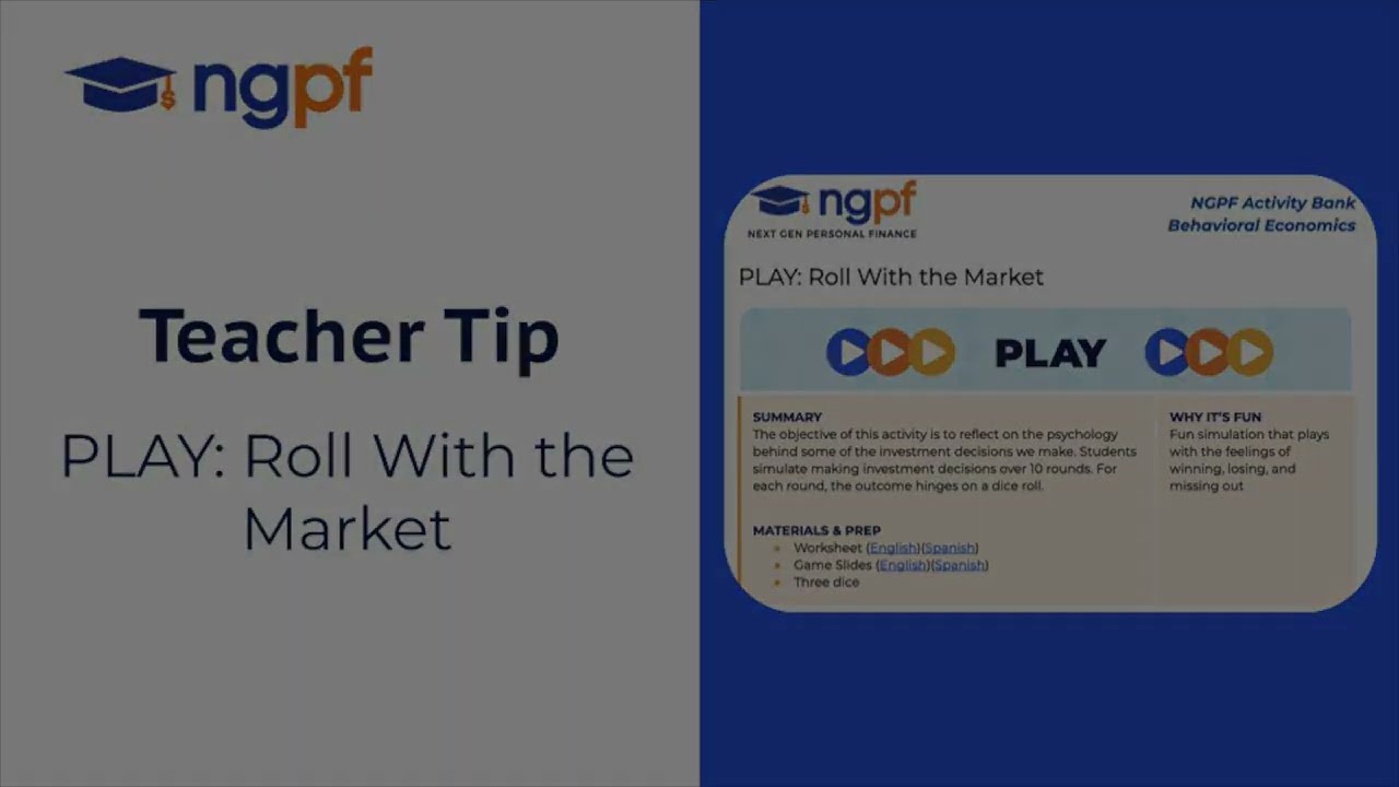 Teacher Tip - PLAY: Roll With the Market