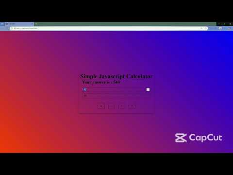 Create Simple Calculator in HTML CSS and JavaScript