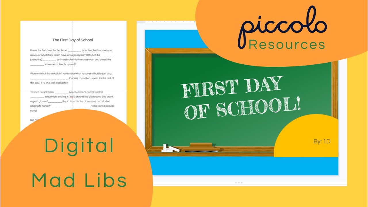 Digital Mad Libs Tutorial
