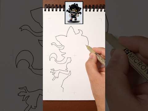 I drew the outline of Murder Drones Cyn