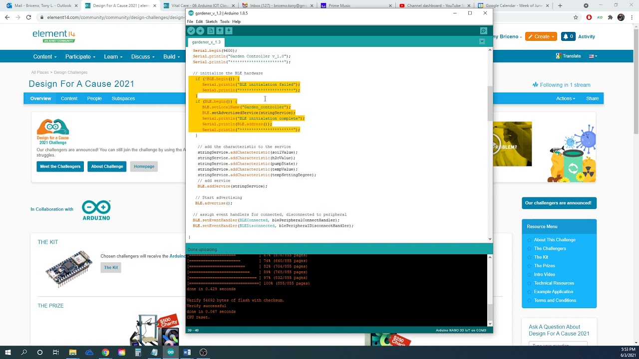 Garden Controller, 1 week of operation update - element14 Community