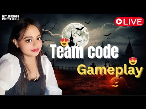BGMI LIVE Team Code 😍 | AGGRESSIVE RUSH GAMEPLAY 😍 FACECAM | Girl Gamer 🔥 #bgmi #bgmilive #girlgamer