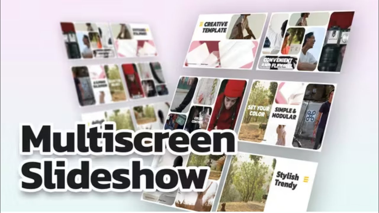 Multiscreen Slideshow After Effects Template