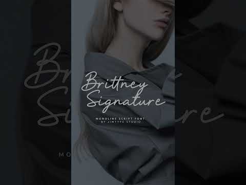 FREE FONT-BRITTNEY SIGNATURE BUSINESS FONT