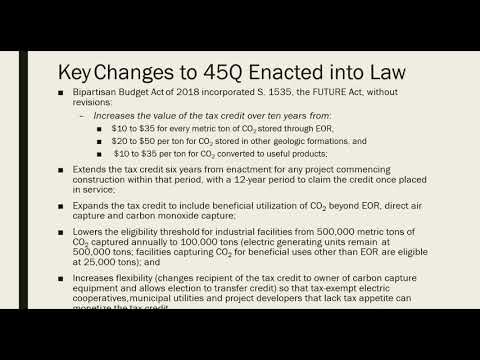 The FUTURE of CCS: What Do Updated 45Q Tax Credits Mean for Carbon Capture - Part 1