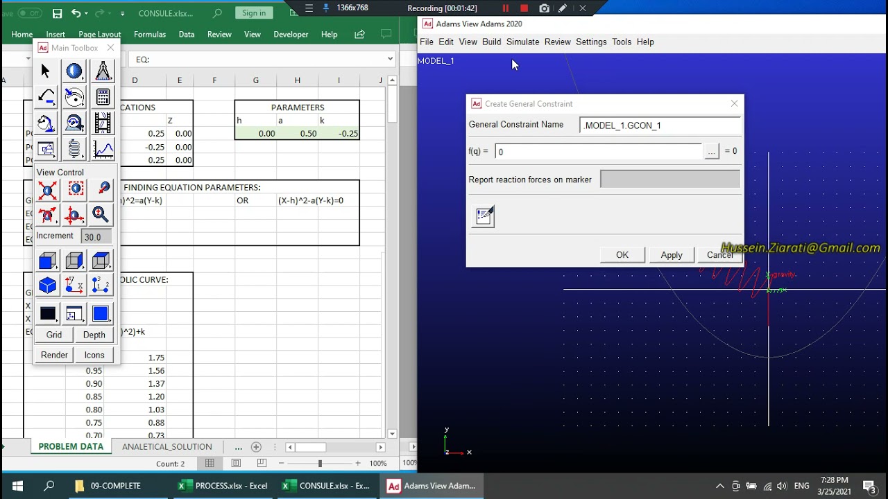 Msc Adams View tutorial MERIAM3 171 STEP14