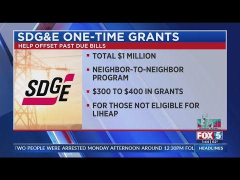 SDG&E One-Time Grants