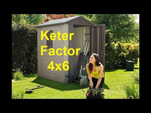 Keter Factor 4x6 Outdoor Garden Storage Shed
