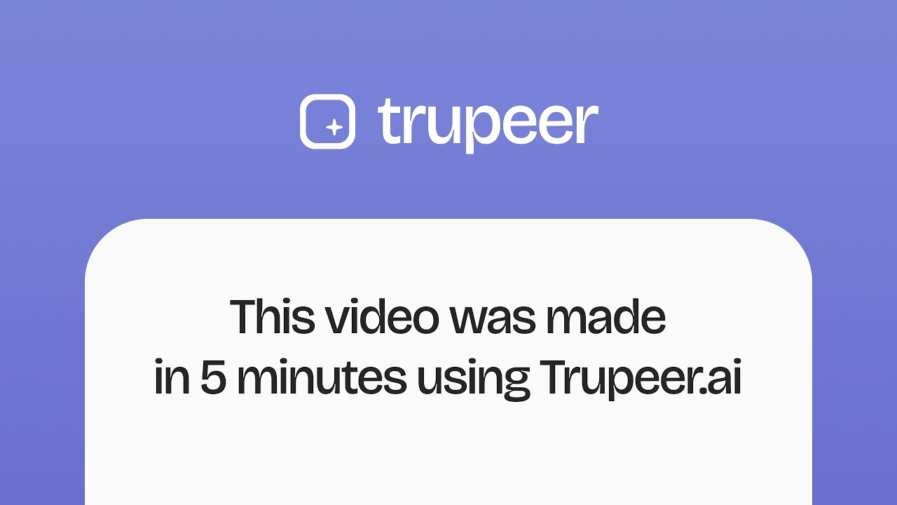 Trupeer Review: Can This AI Save Hours of Video Editing? - Unite.AI