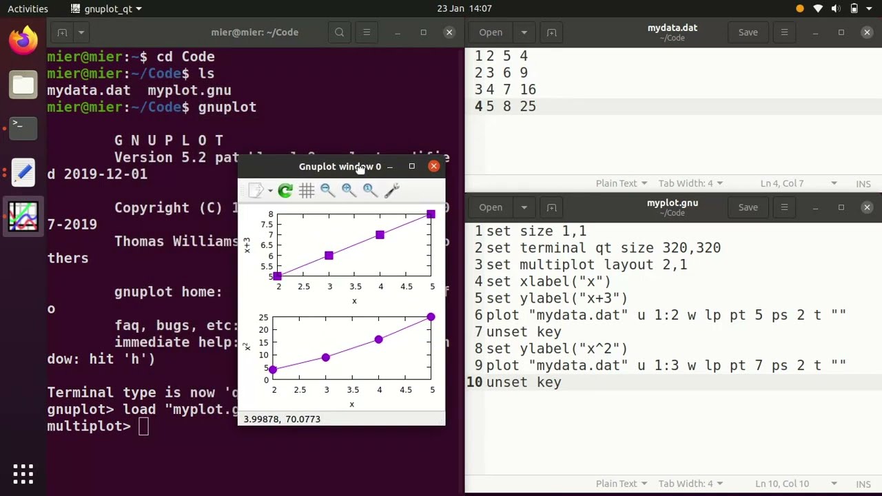 Gnuplot #6 - Multiplot