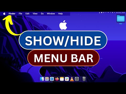How to Show/Hide Menu Bar on Mac? | Full Screen Menu Bar Disappearing Problem Solved?