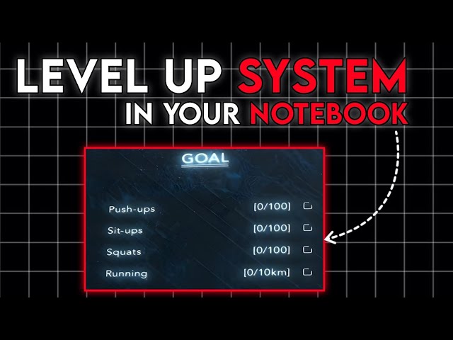 How to Create Your Own Real-Life Level Up System to Transform Yourself ...