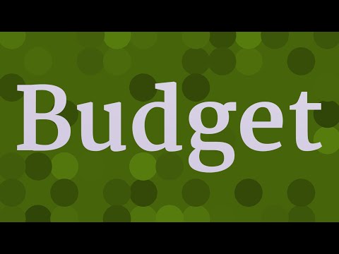 BUDGET pronunciation • How to pronounce BUDGET