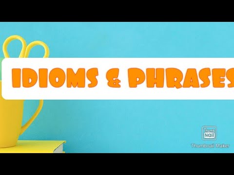 Idioms and phrases in tamil