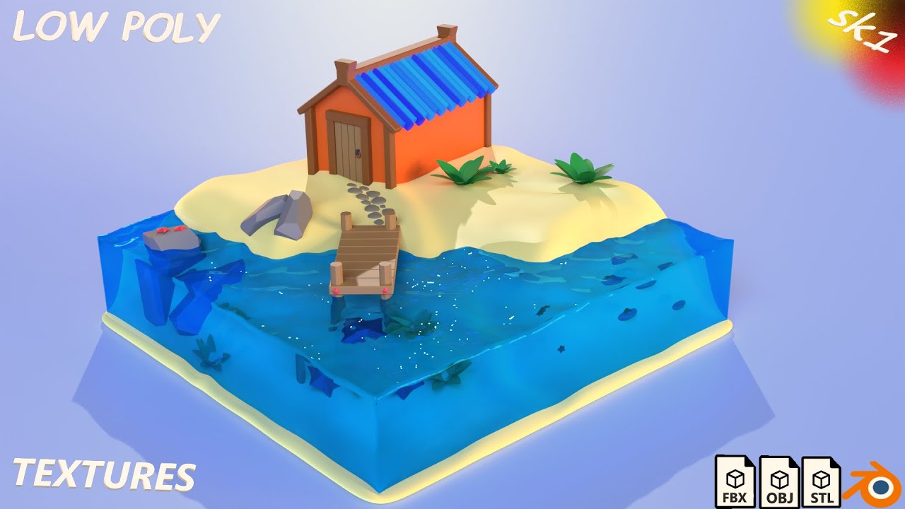 beach house(part 2) | CGTrader
