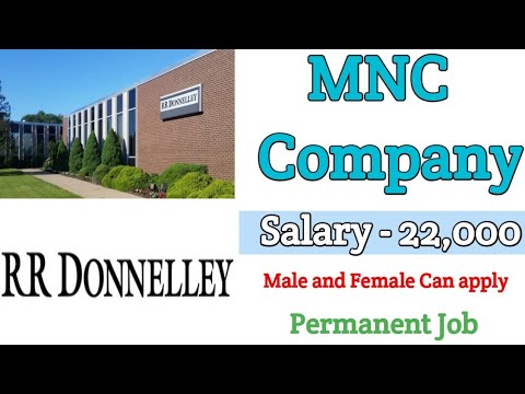 RR DONNELLEY Job Openings 💥 Salary - 22,000