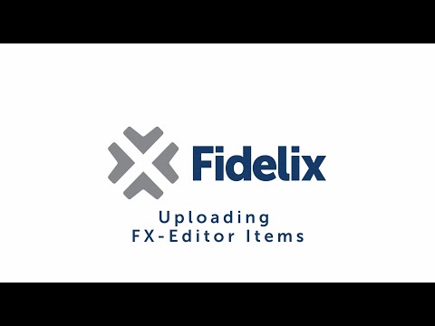 12 Uploading FX-Editor Items