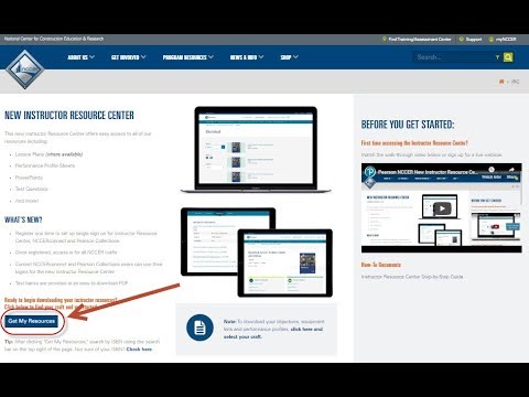 NEW NCCER Instructor's Resource Center Video