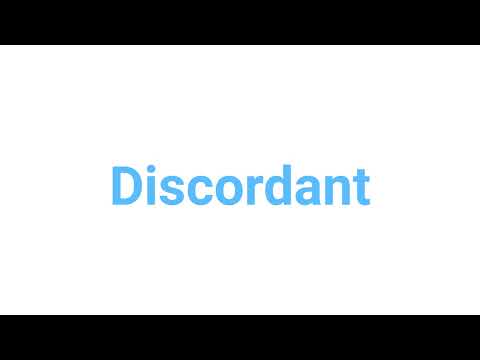 How to Pronounce discordant #discordant #english #words