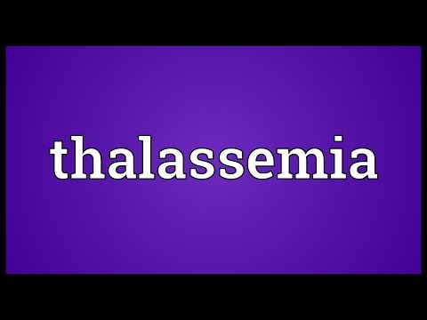 Thalassemia Meaning