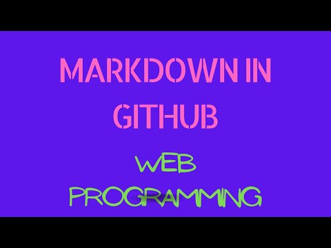 markdown in GitHub